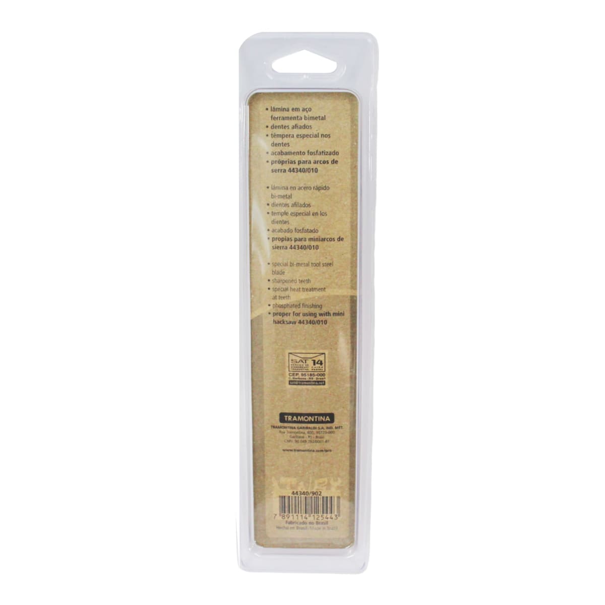 Set De 2 Hojas Para Arco De Sierra 6p Aislado Iec Tramontina ...