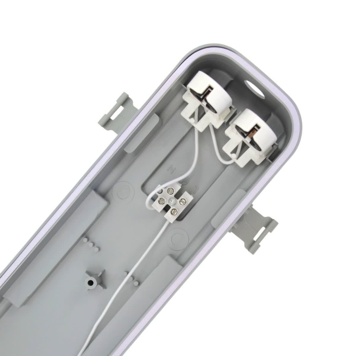 Equipo Estanco Led 2x18w 120cm T8 C/ Tubo Incluido 6000k Drl ...