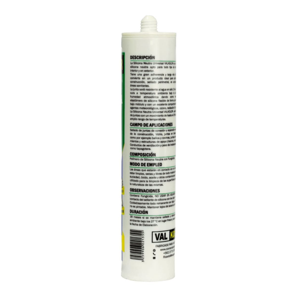 Silicona Neutra Universal Titanio 280ml | Ferrelectrica Materiales Electricos