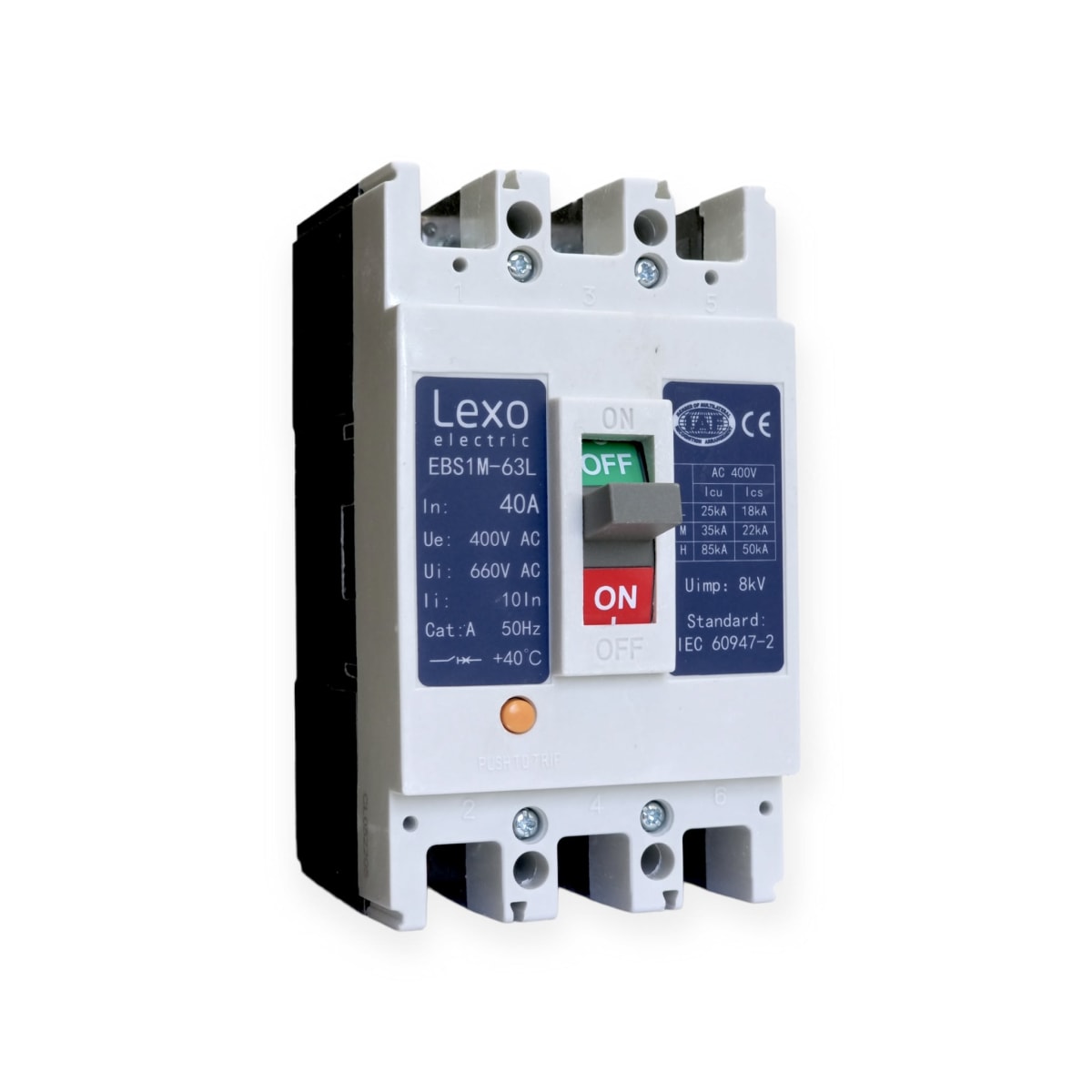 Interruptor Automatico Moldeado 3X40A 25ka LEXO | Ferrelectrica SPA