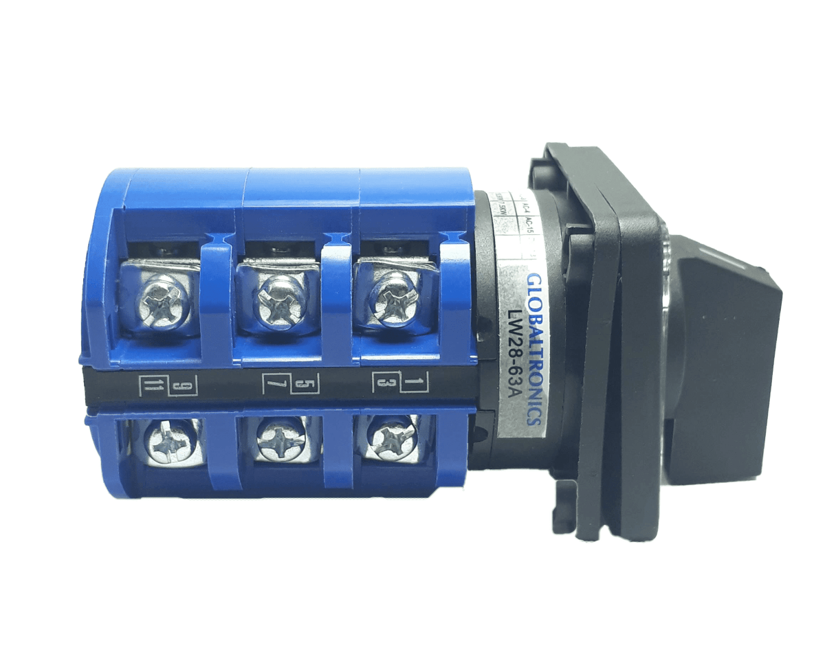 Selector tipo pacco 3 posiciones 3 Polos 63a 1-0-2 | Ferrelectrica Materiales Electricos