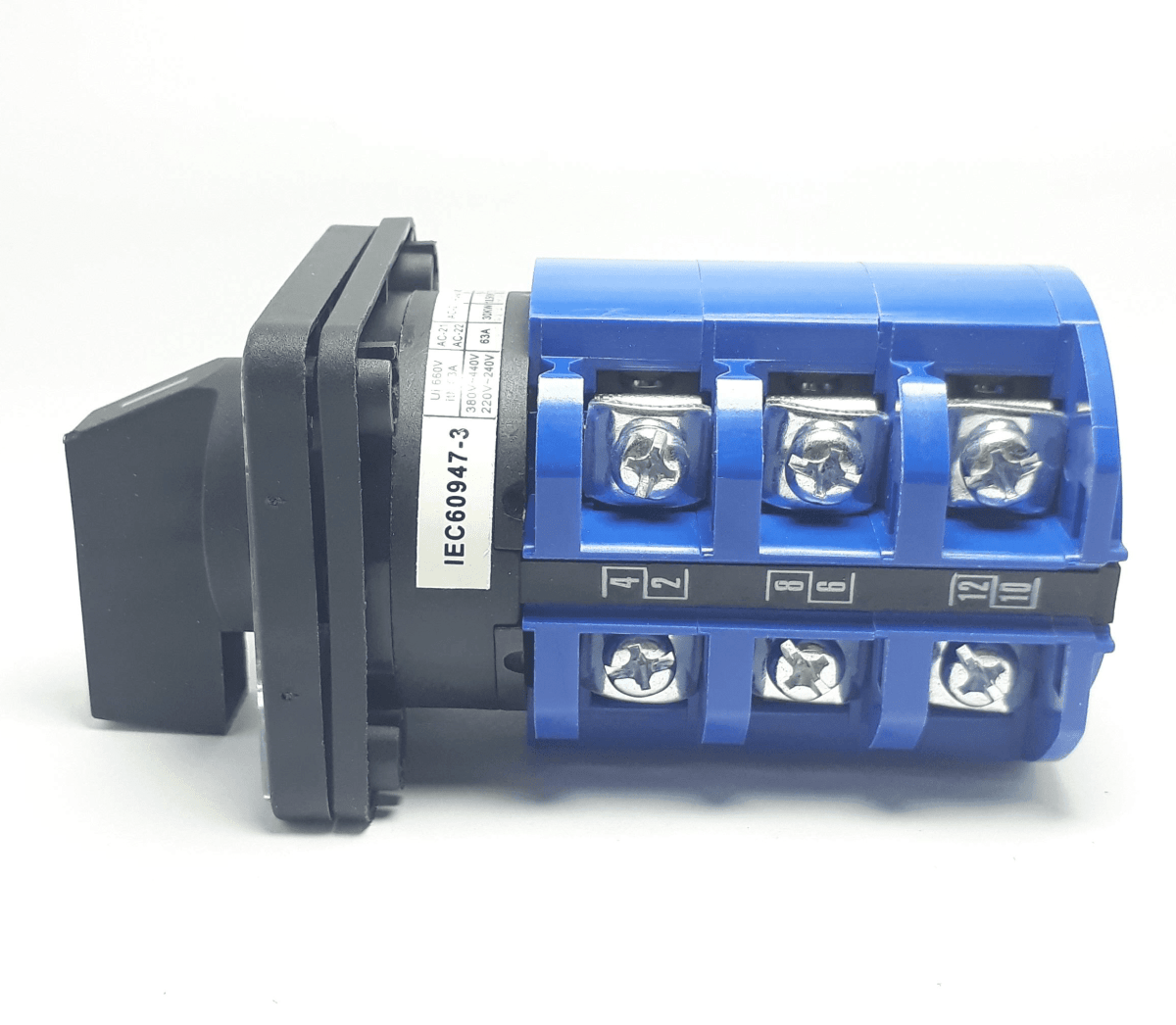 Selector tipo pacco 3 posiciones 3 Polos 63a 1-0-2 | Ferrelectrica SPA