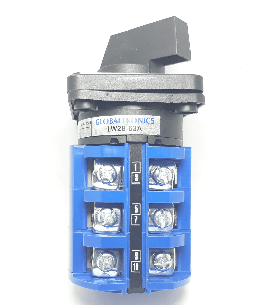 Selector tipo pacco 3 posiciones 3 Polos 63a 1-0-2 | Ferrelectrica Materiales Electricos