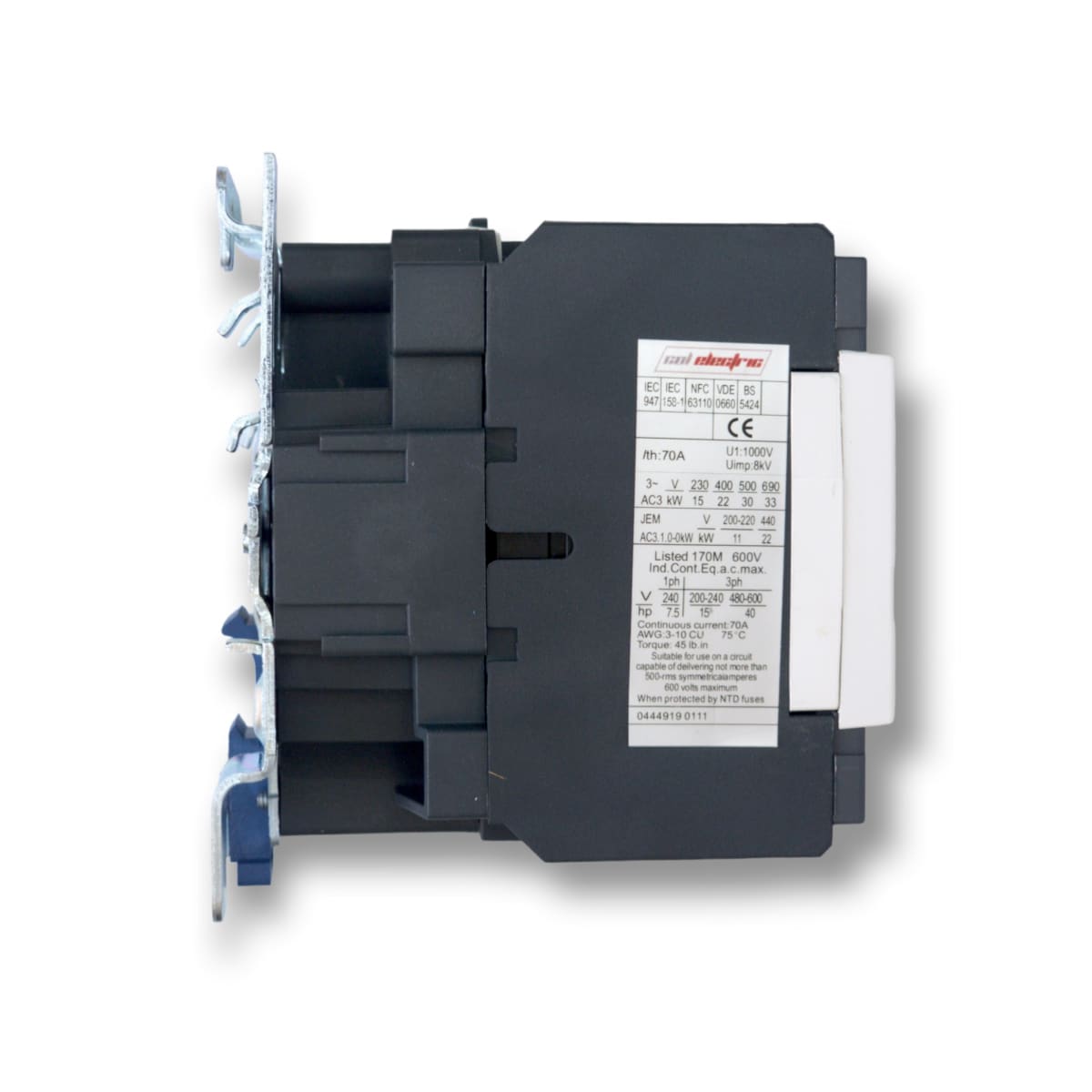 Contactor lc1d50m7 50a 220v 3p 380v 1nc+1no | Ferrelectrica SPA