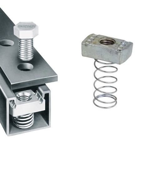 Tuerca riel con resorte 3/8 | Ferrelectrica Spa