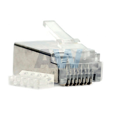 Conector macho rj45 blindado cat6 c/guía aw bolsa 100u | Ferrelectrica SPA