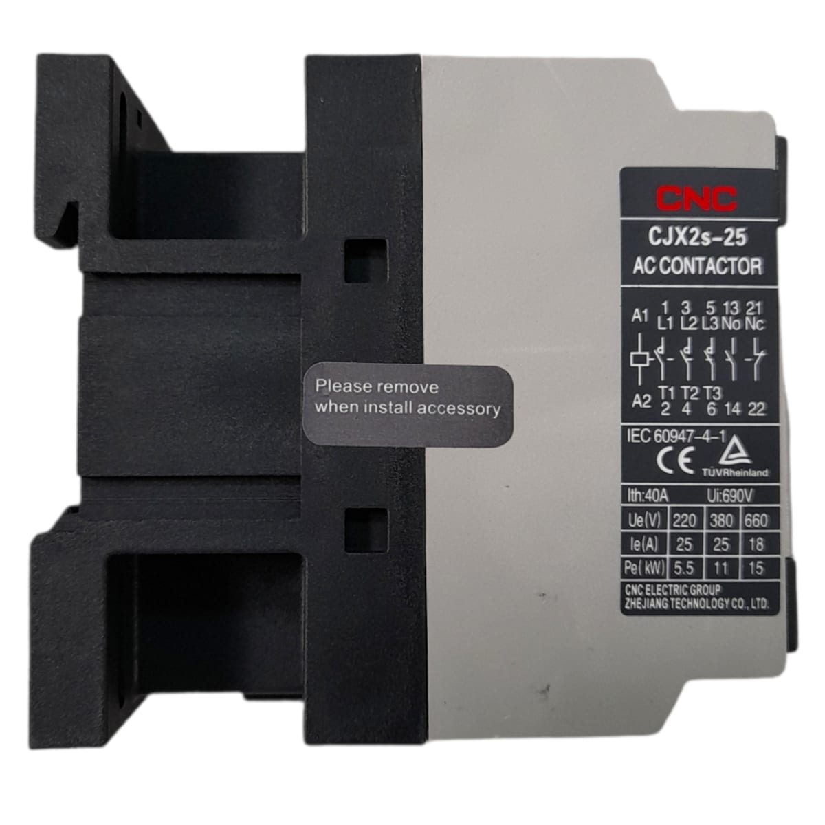 Contactor CJX2s 25A bobina 220V 1NO 1NC | Ferrelectrica SPA