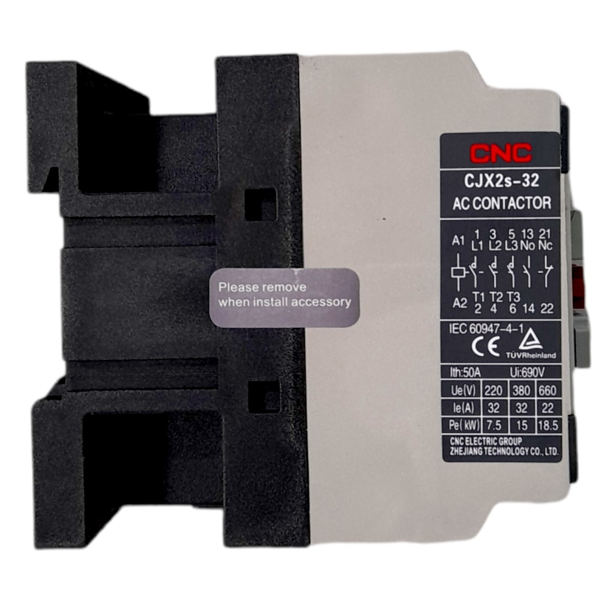 Contactor CJX2s 32A bobina 220V 1NO 1NC | Ferrelectrica SPA