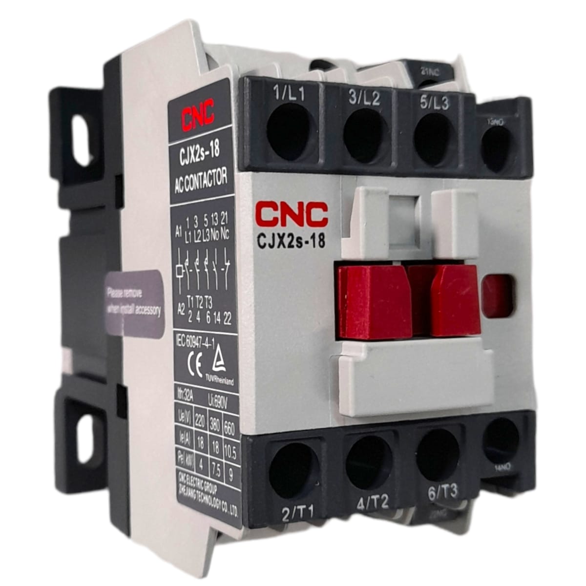 Contactor CJX2s 18A bobina 220V 1NO 1NC | Ferrelectrica SPA