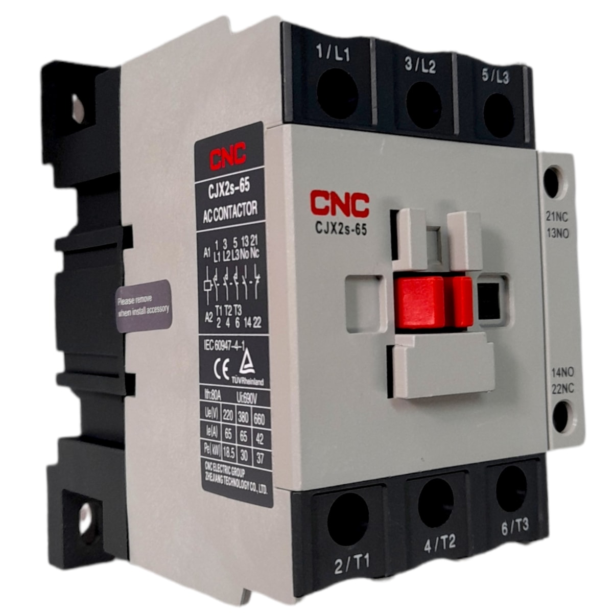 Contactor CJX2s 65A bobina 220V 1NO 1NC | Ferrelectrica SPA