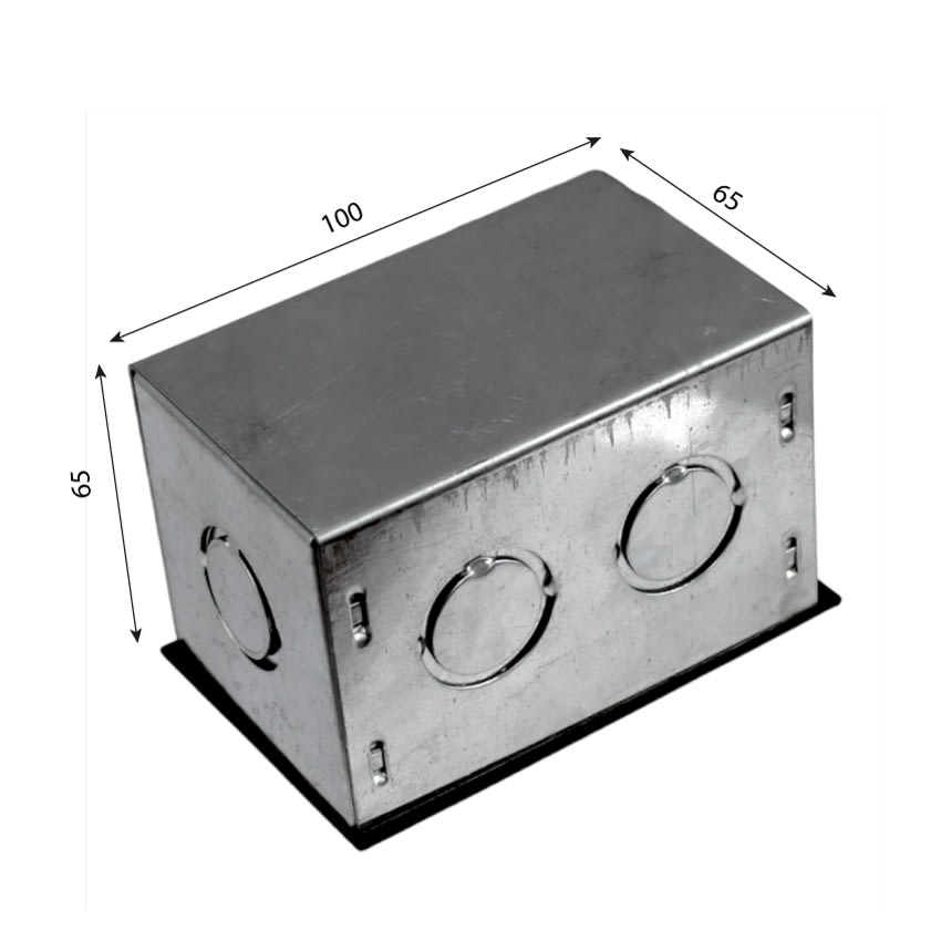 Caja Pre-Galvanizada Pre-Picada A-01 100X65X65 Tapa y Empq ...