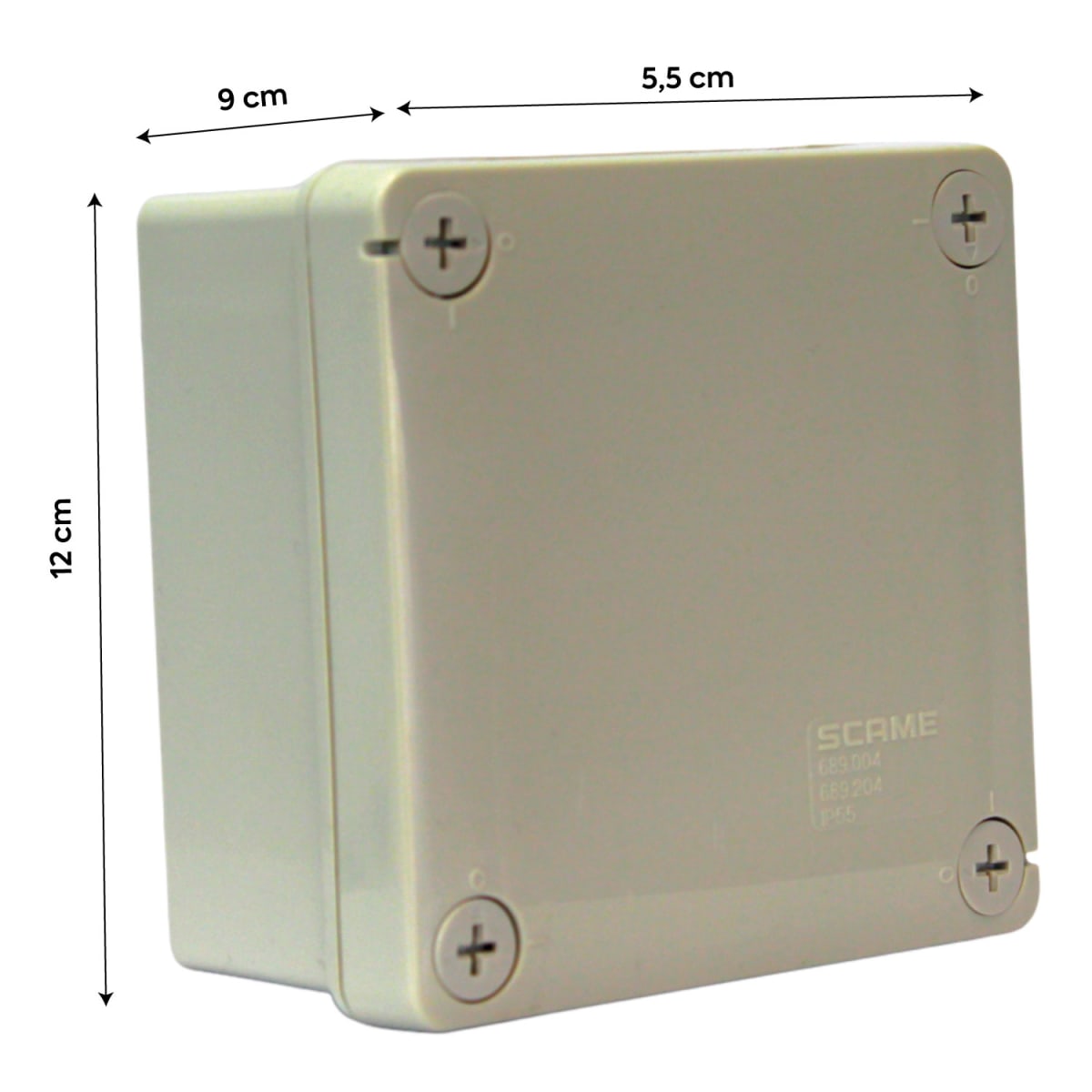 CAJA ESTANCA PVC 100X100X50 IP55 LISA SCAME | Ferrelectrica SPA