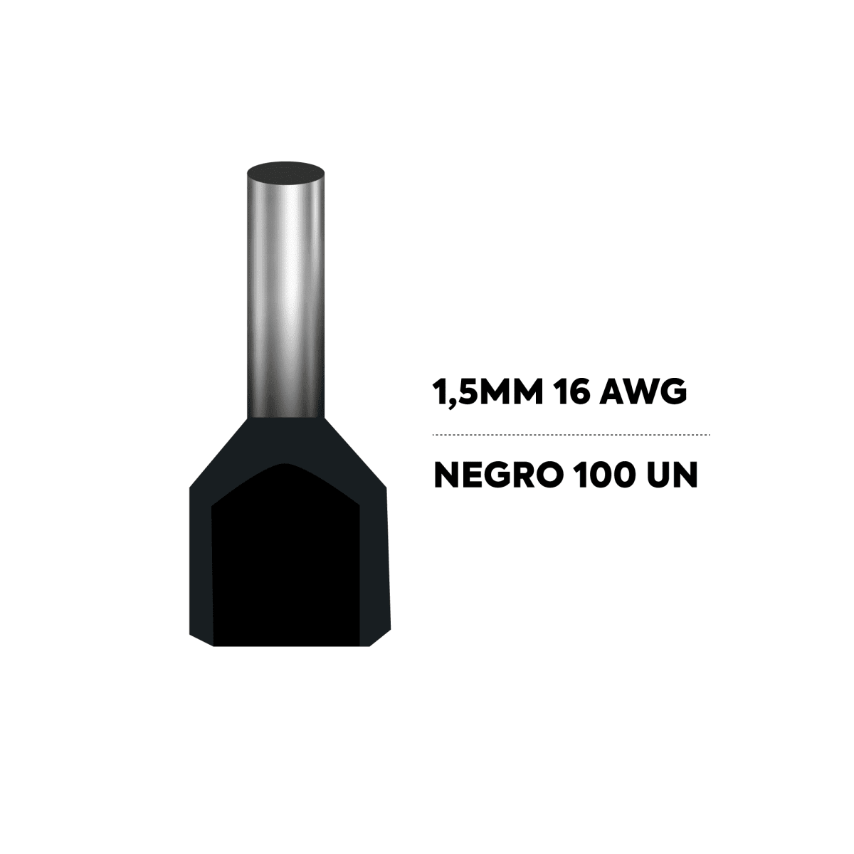 Terminal ferrul doble | Ferrelectrica Materiales Electricos
