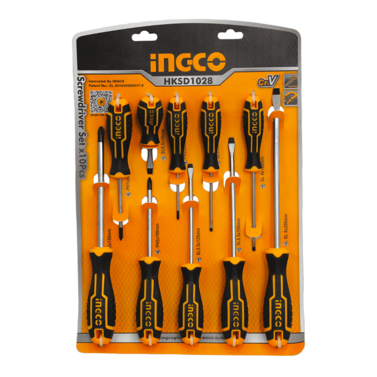 Set atornilladores INGCO 10 Pcs INGCO HKSD1028 | Ferrelectrica SPA