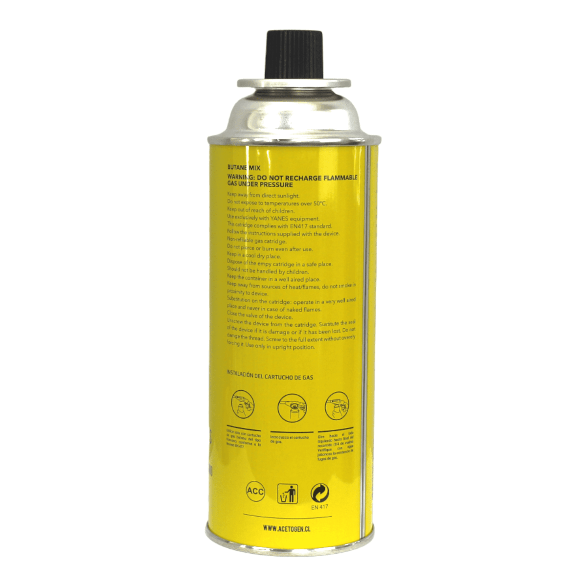 Gas butano Cartucho 227 Grs YANES | Ferrelectrica SPA