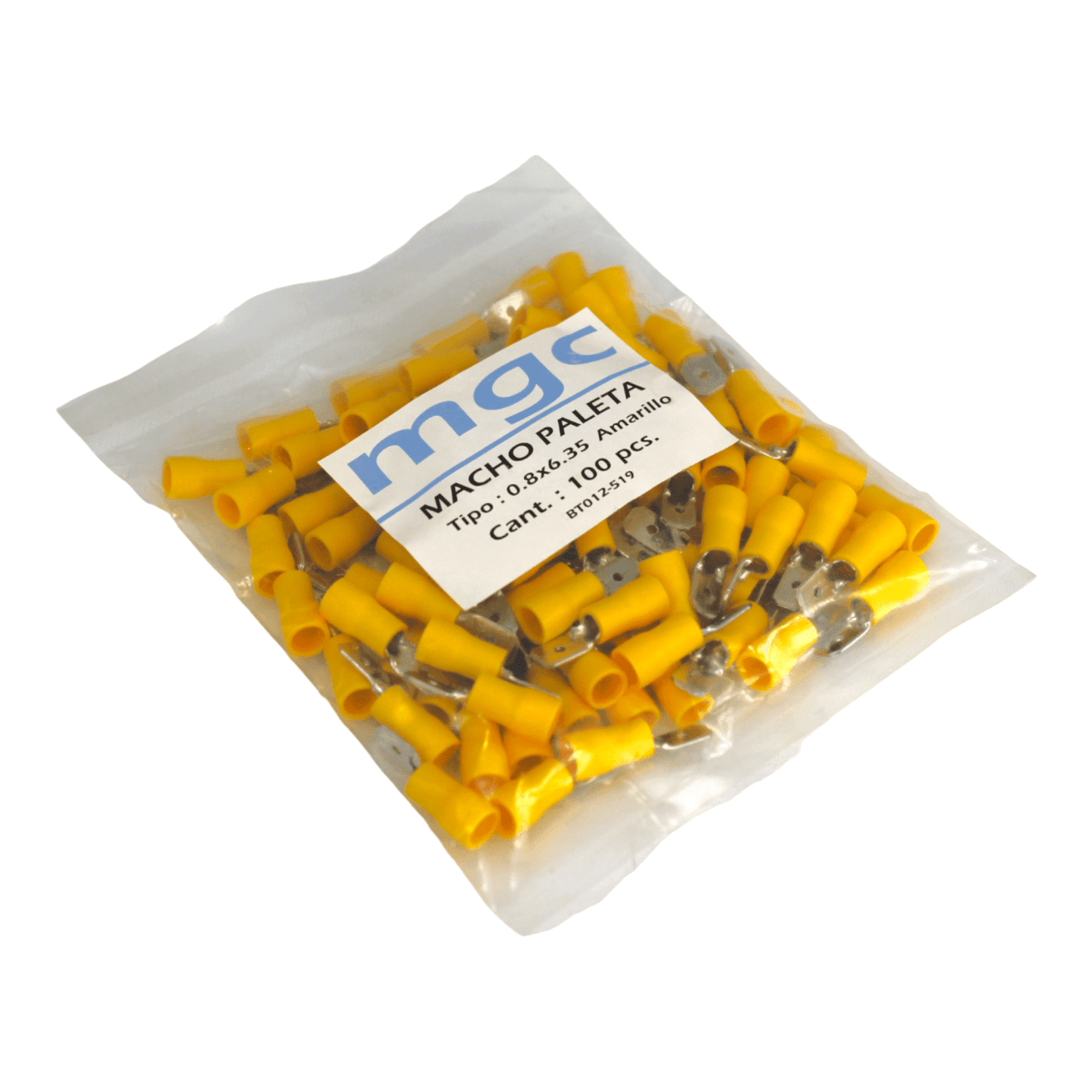 Terminal Macho Paleta Amarillo 12-10 Awg Bolsa 100un | Ferrelectrica ...