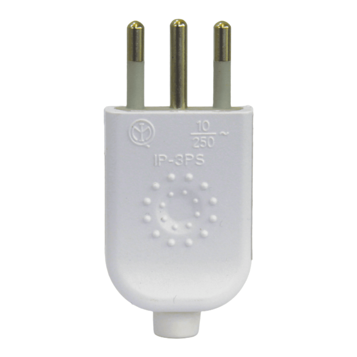 Enchufe Domiciliario Macho Volante 2P + T 10A Blanco LEXO ...