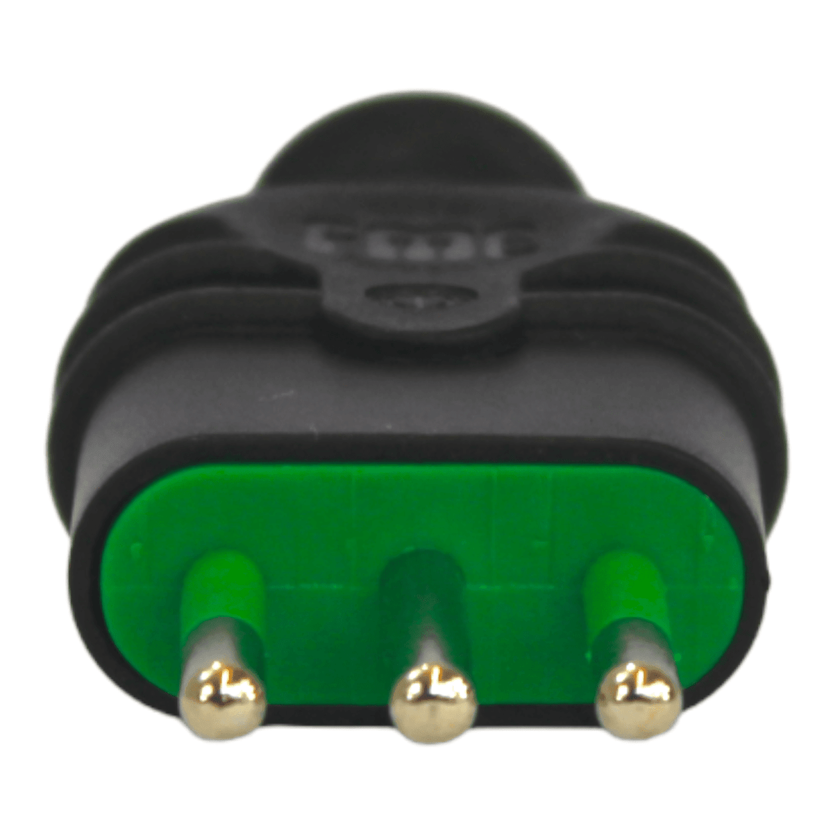 Enchufe Domiciliario Macho Volante 2p + T 10A Negro FANTON ...