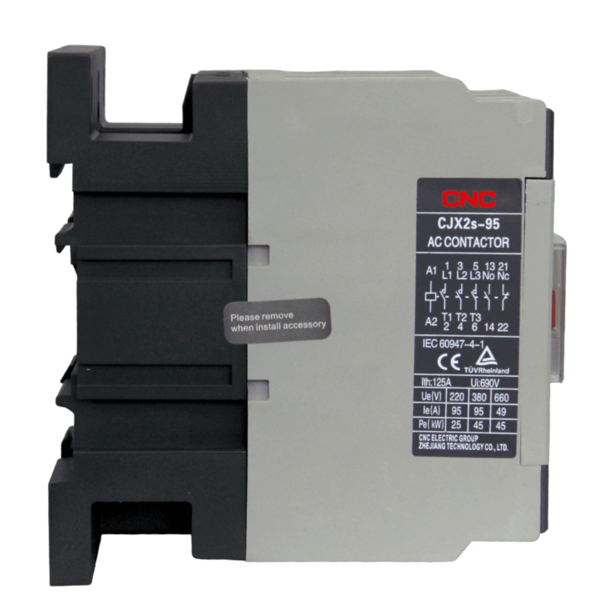 Contactor CJX2s 95A bobina 220V 1NO 1NC | Ferrelectrica Materiales ...