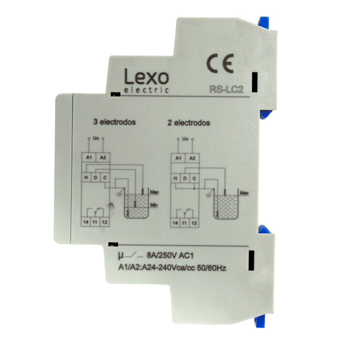 Rele Control de nivel de Liquido 1P RS-LC2 24-220VAC/DC Lexo | Ferrelectrica SPA