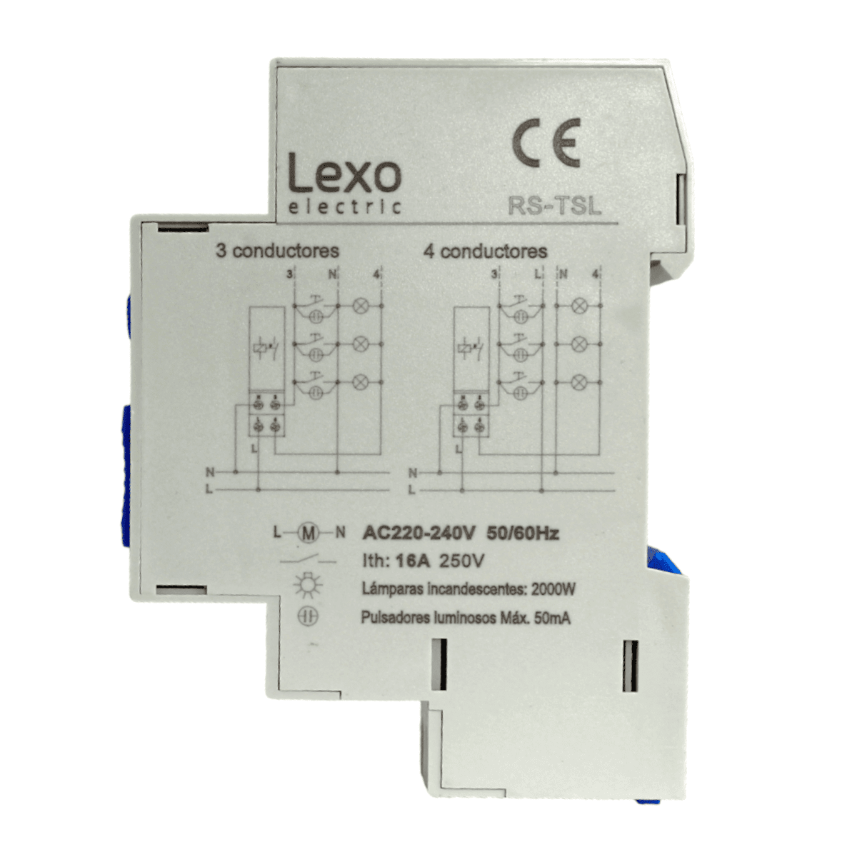 Rele Escala o Pasillo 0.5-20m RS-TSL 250VAC 1NO 16A Lexo | Ferrelectrica Materiales Electricos