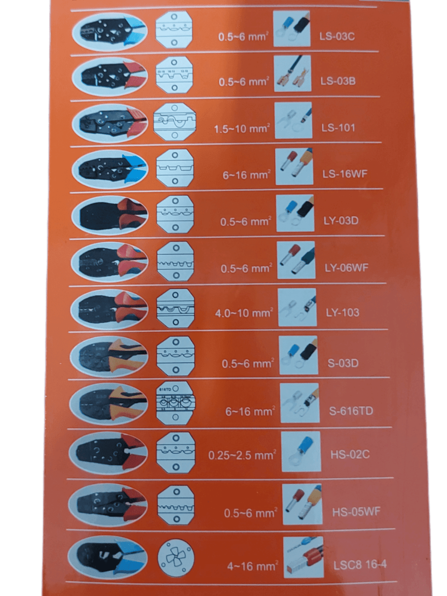 Ferrulera Hexagonal 4mm - 16mm | Ferrelectrica Spa