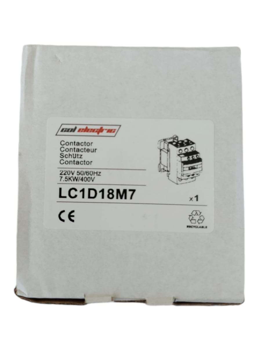 CONTACTOR LC1D18M7 18A 220v 3P 380v 1NC+1NO | Ferrelectrica Spa