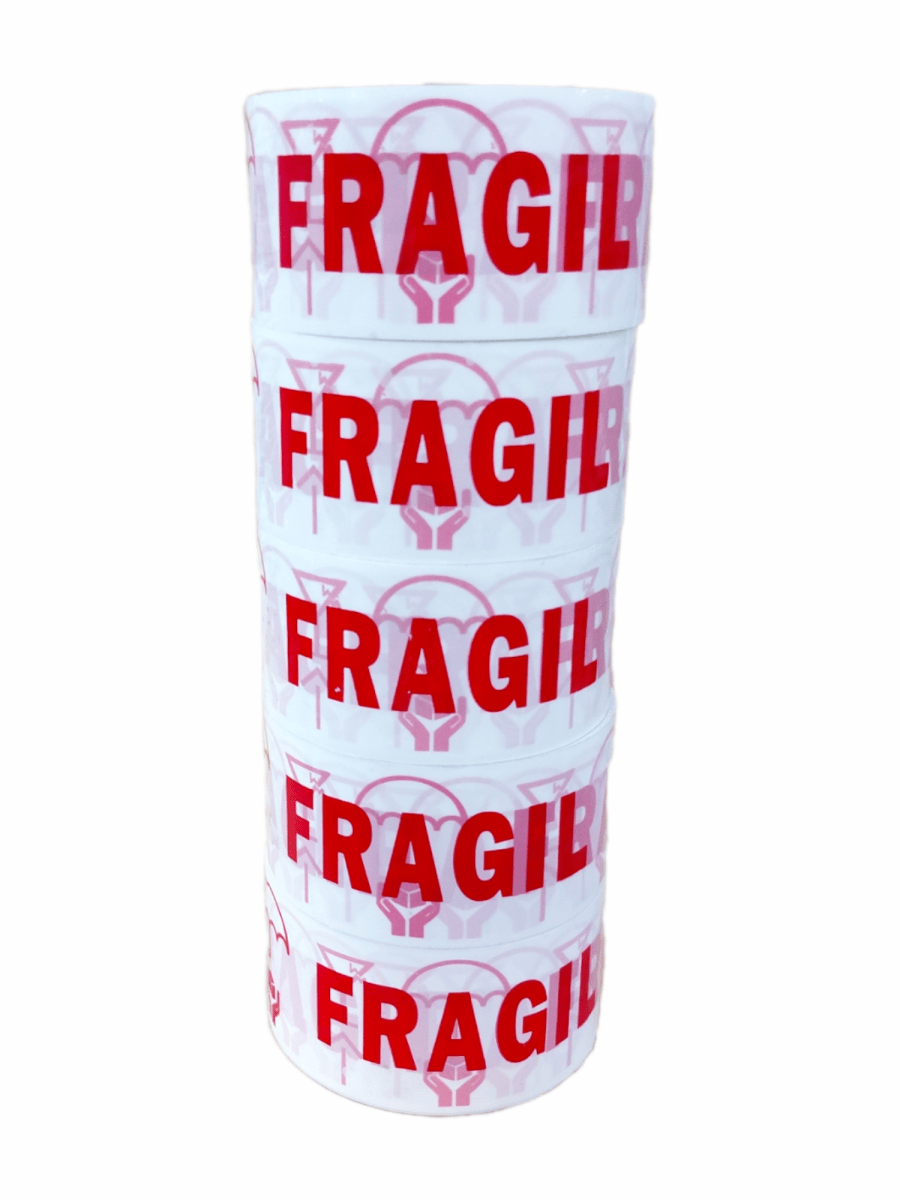 Cinta de embalaje frágil 48 x 40mts set 5 uni | Ferrelectrica Spa