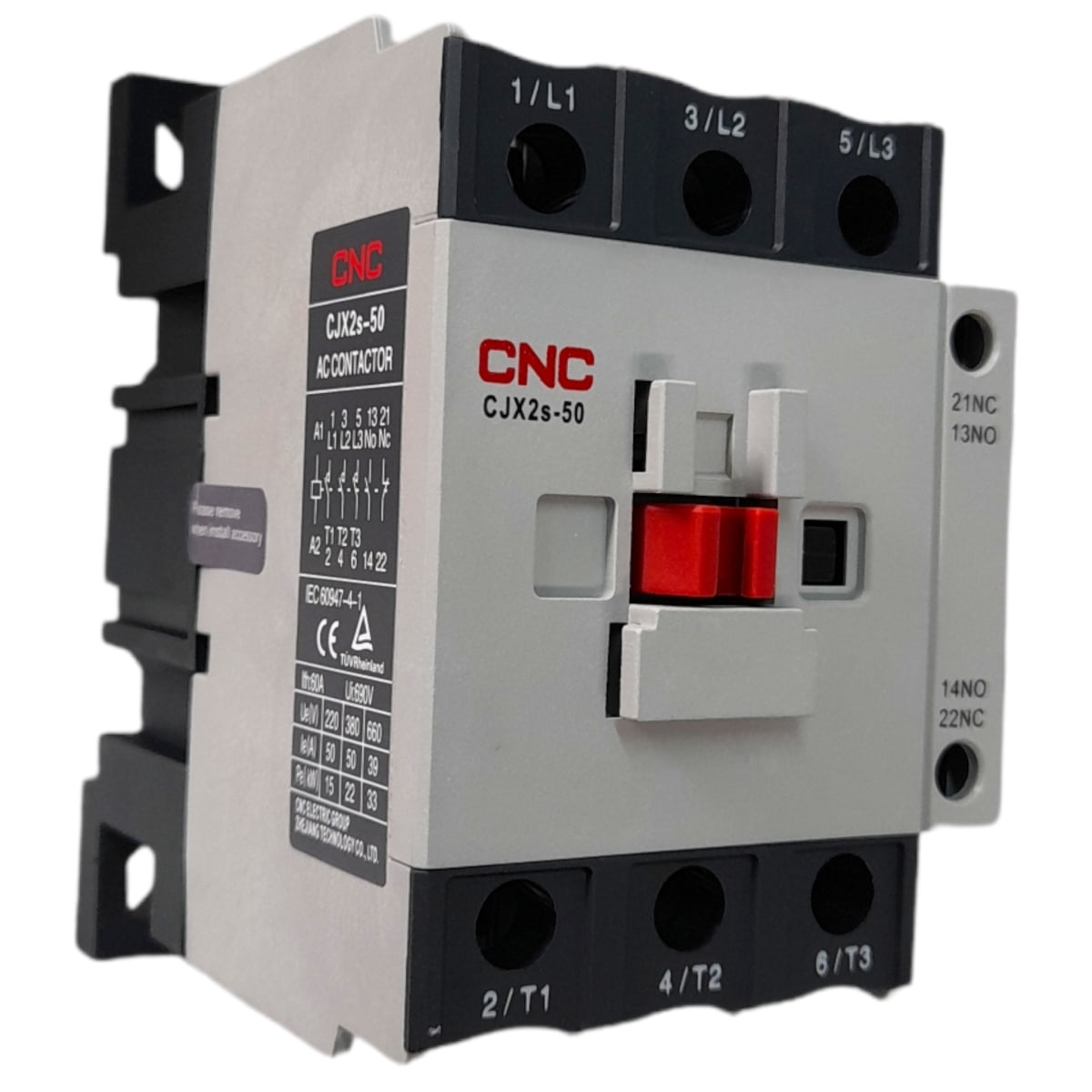 Contactor CJX2s 50A bobina 220V 1NO 1NC | Ferrelectrica SPA