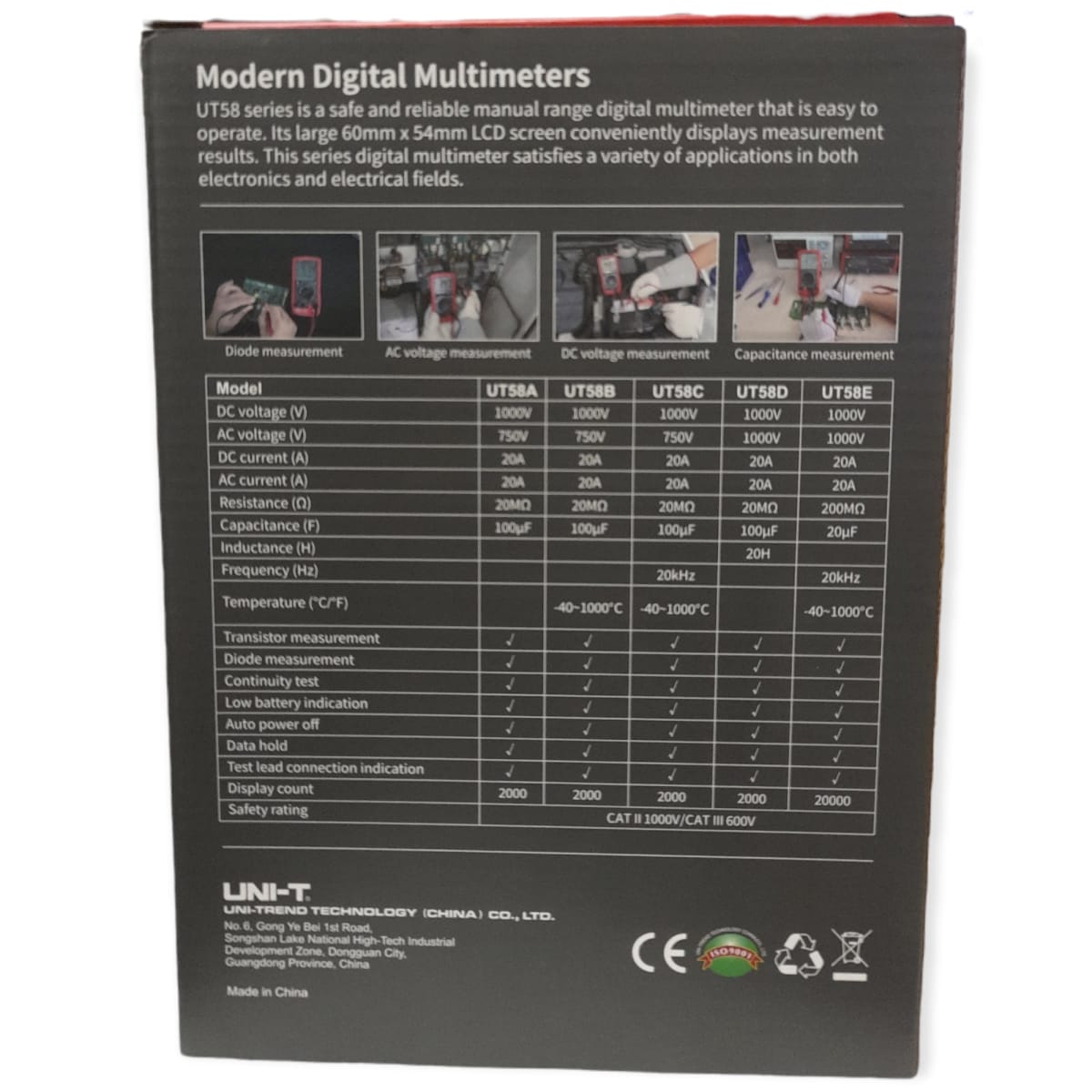 Multimetro Digital UT58B | Ferrelectrica SPA