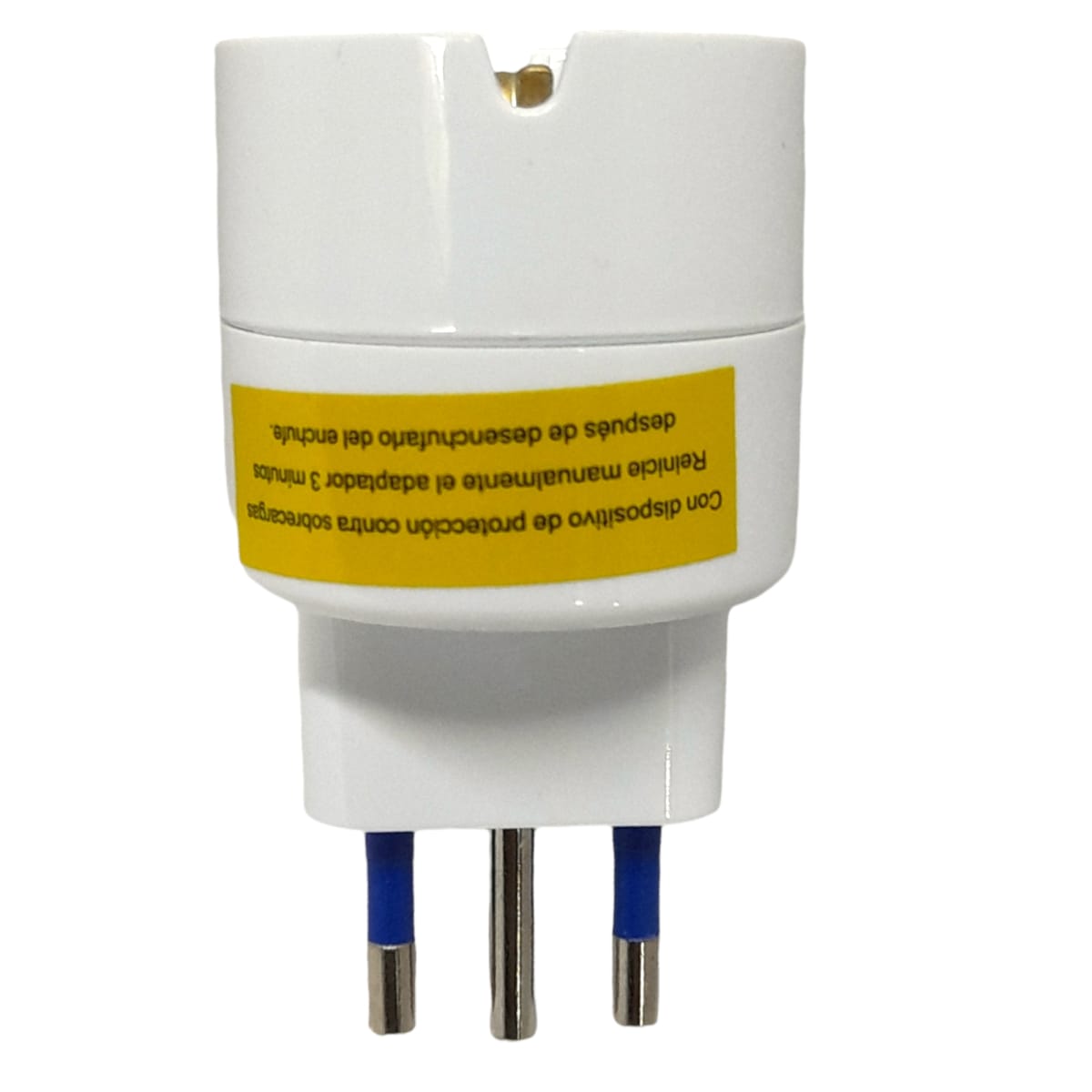 Adaptador Schuko 10A 1500W c/Protector Blanco LEXO | Ferrelectrica SPA