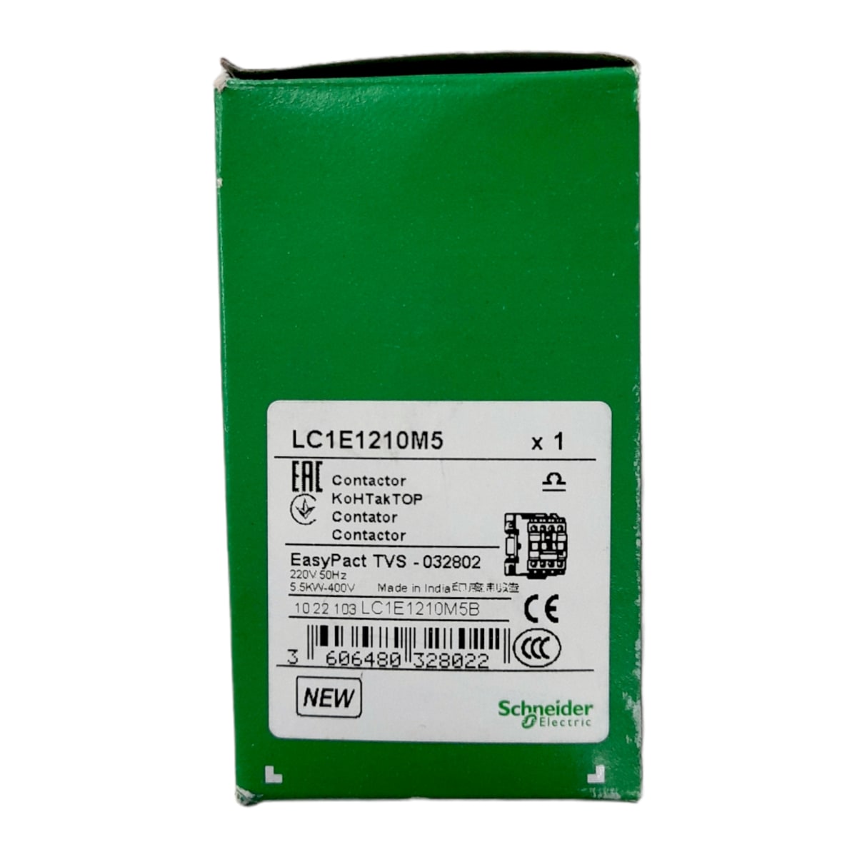 Contactor 3 Polos 12A 220v 50hz LC1E1210M5 SCHNEIDER | Ferrelectrica SPA