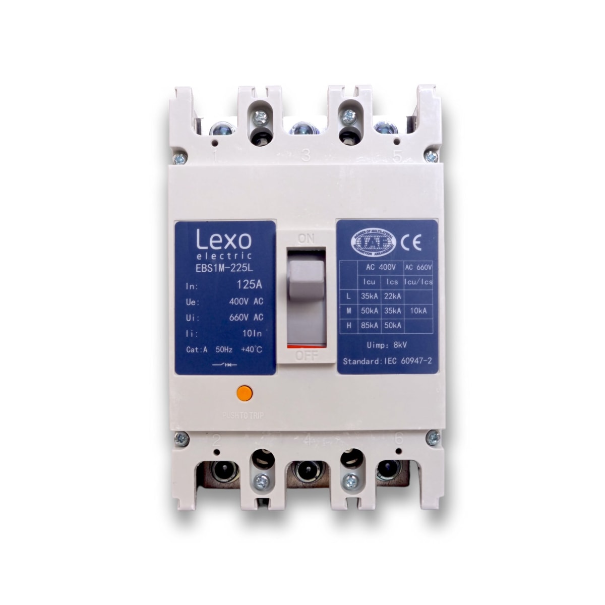 Interruptor Automatico Moldeado 3X125A 35ka LEXO | Ferrelectrica SPA