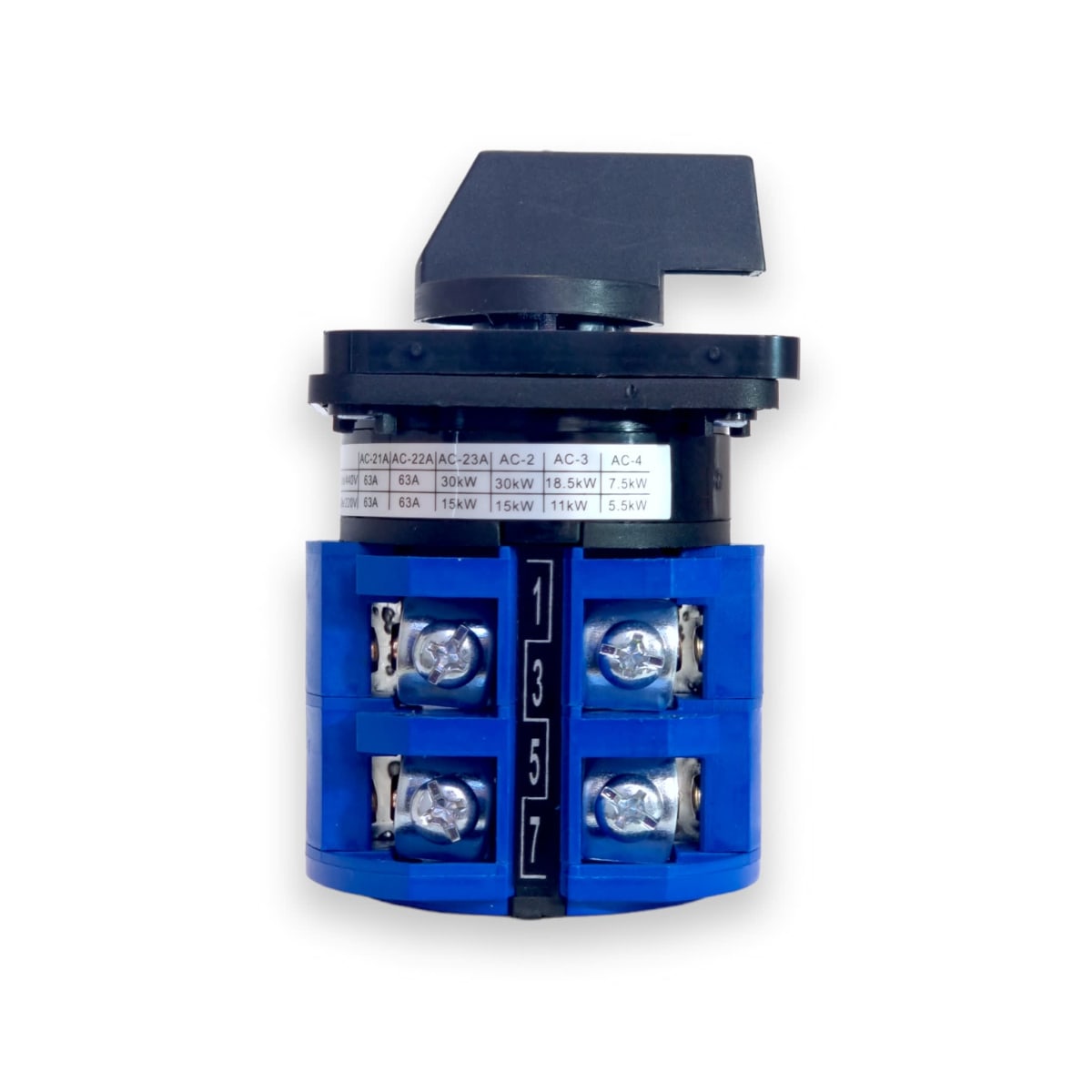 Selector Tipo Pacco 3 Posiciones 2 Polos 63a 1-0-2 | Ferrelectrica SPA