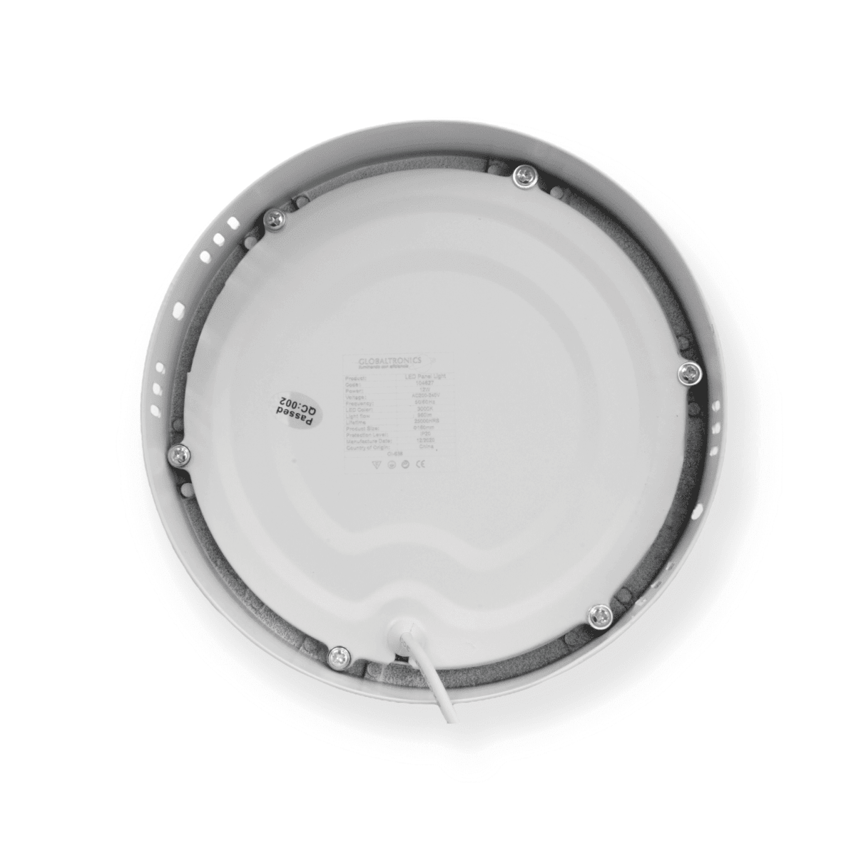 Panel Led S/P Redondo Slim 12W Globaltronics | Ferrelectrica Materiales ...