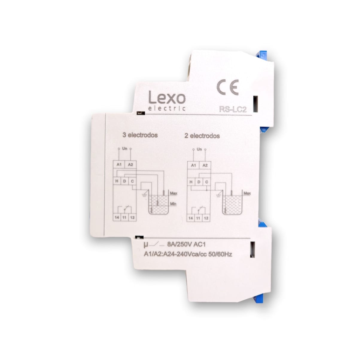 Rele Control de nivel de Liquido 1P RS-LC2 24-220VAC/DC Lexo | Ferrelectrica SPA