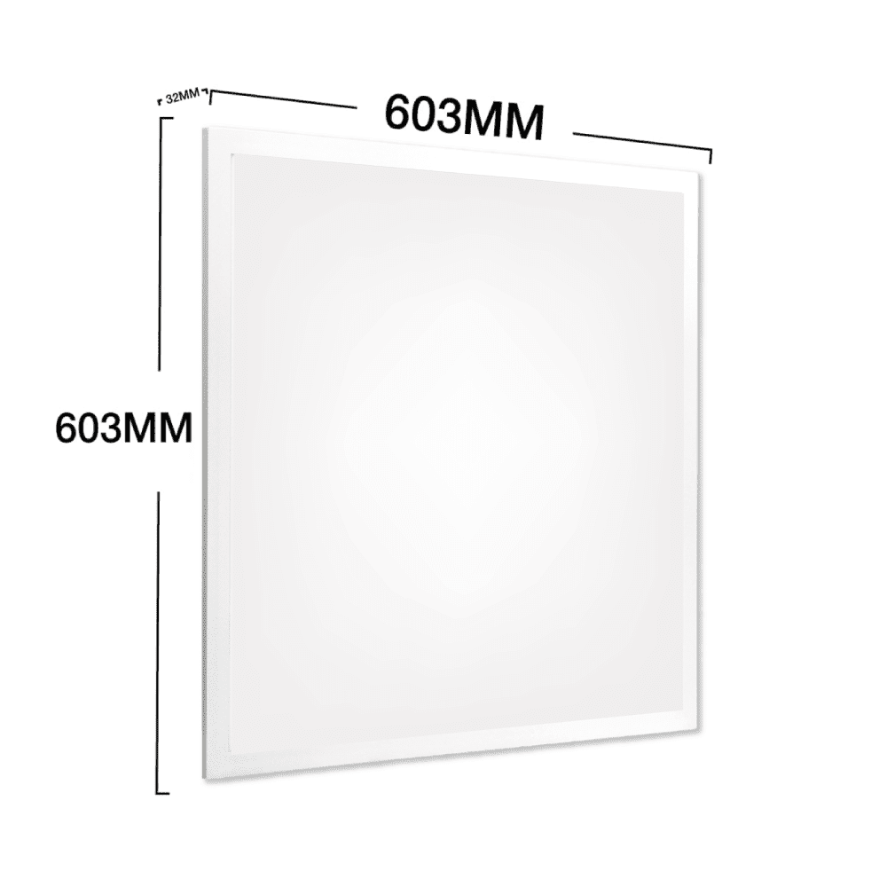 Panel Led 603x603x32mm Embutido Stanford 48w Luz Directa ...