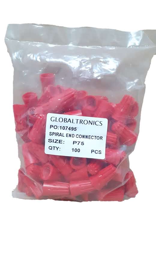 Conector Plastico Conico Para Cable Nro 66 Rojo 100un | Ferrelectrica Spa