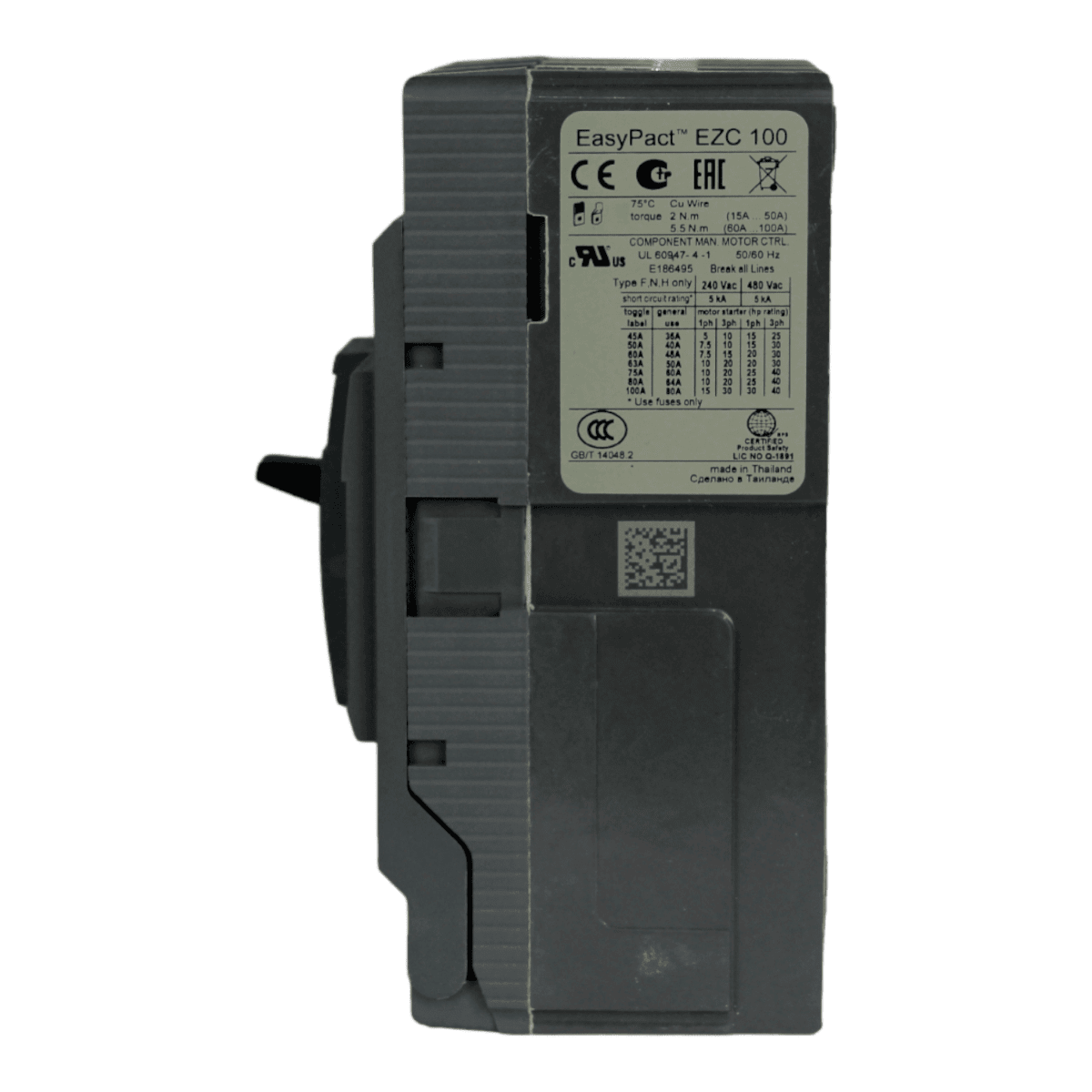 Interruptor Moldeado EASYPACT EZC100 100A 18kA 380V Schneider ...