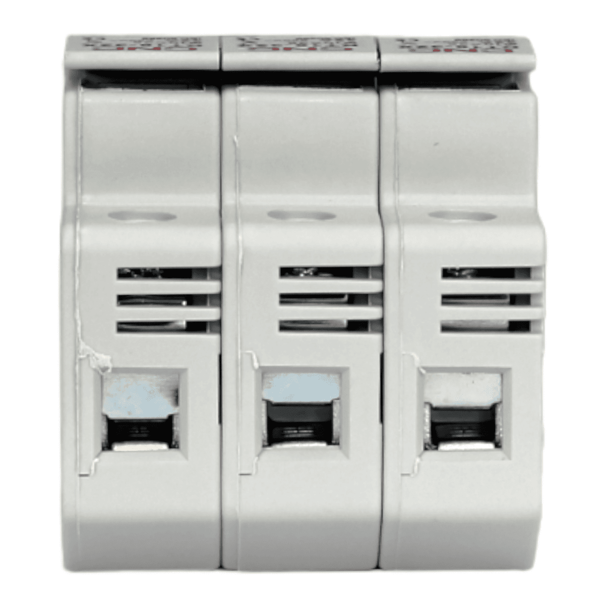 Portafusible 3p 10x38 32a riel din sin fusible | Ferrelectrica SPA