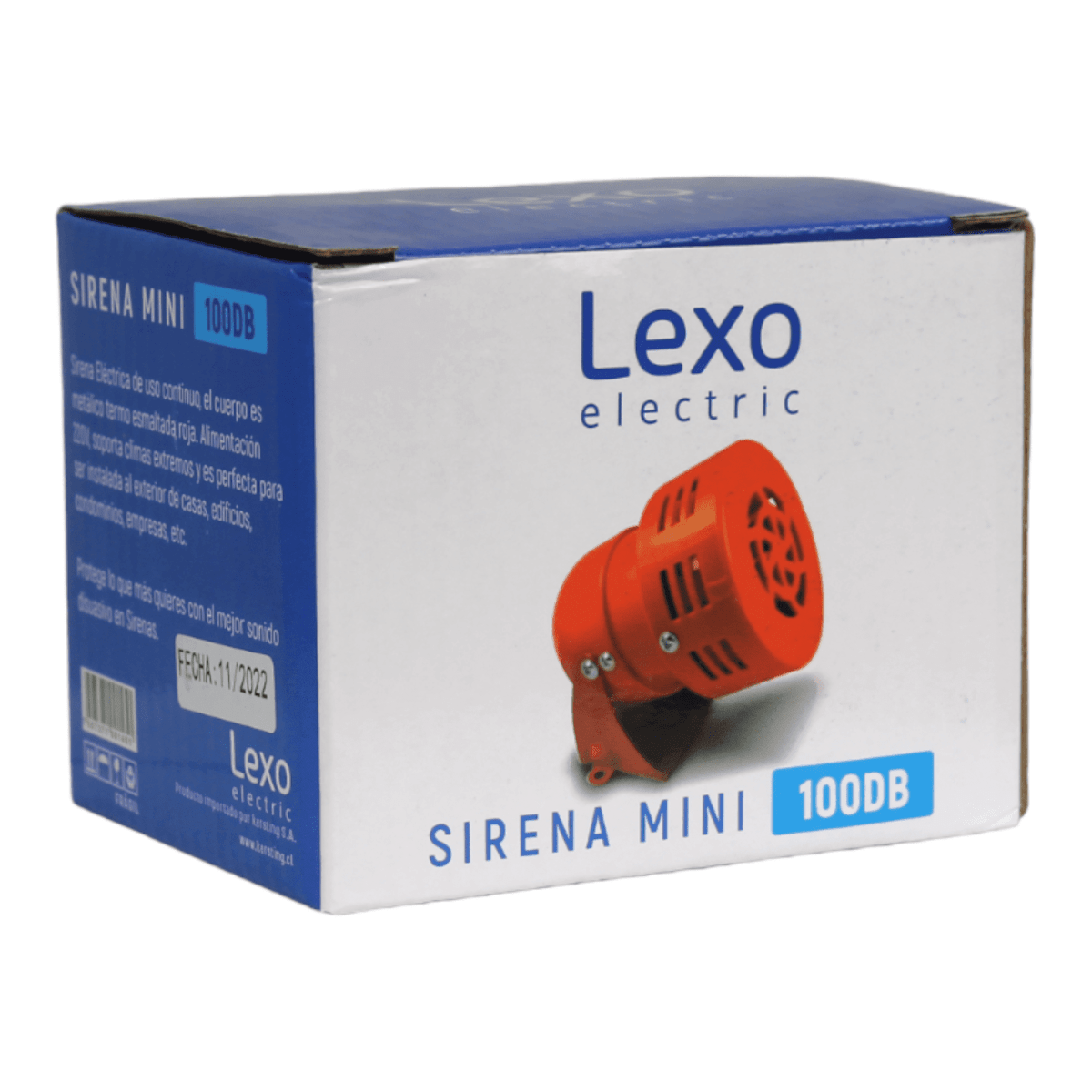 Sirena mini ms 100DB 220V roja MS-190 | Ferrelectrica Materiales Electricos