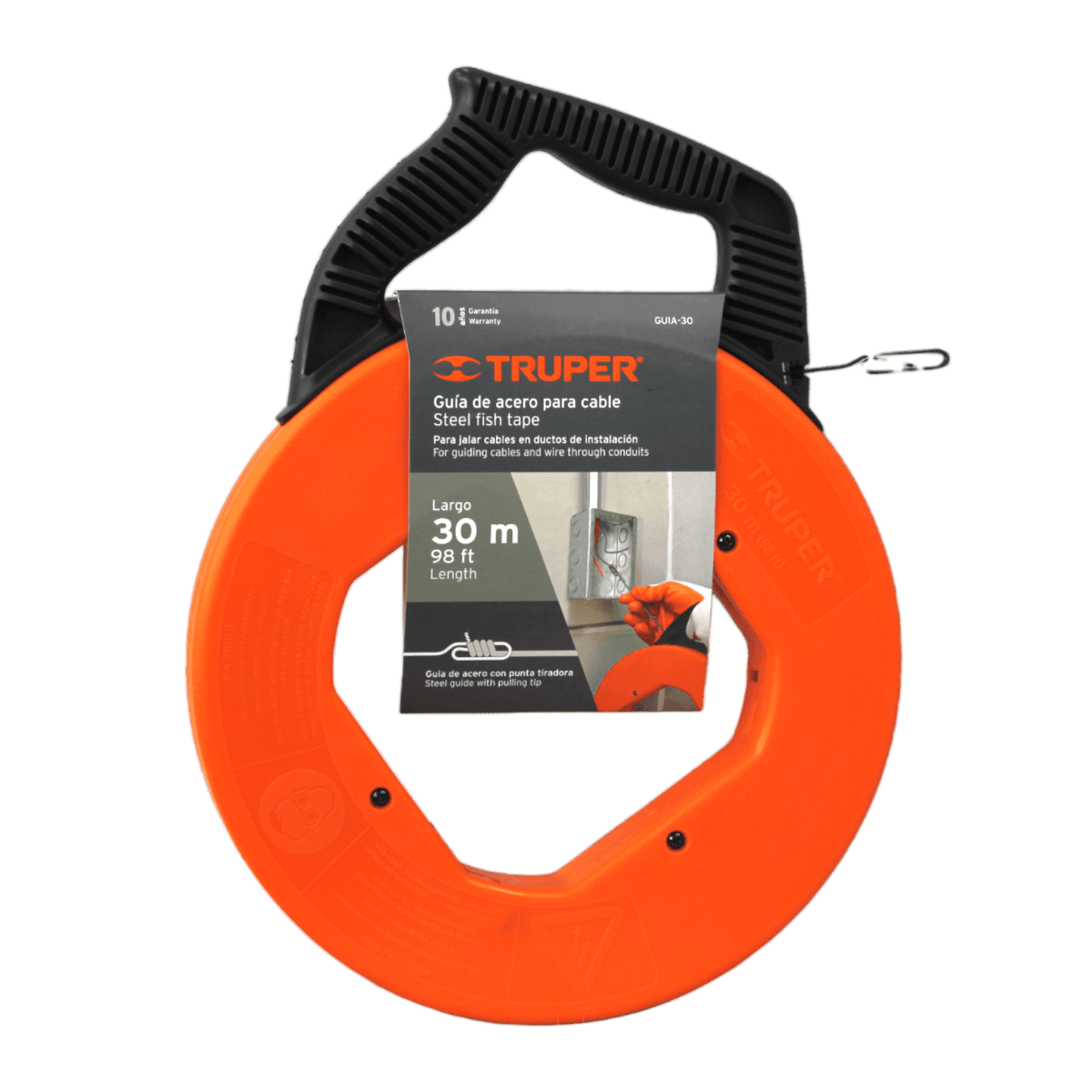 Laucha pasacable acero c/punta tiradora 30 mts TRUPER | Ferrelectrica SPA