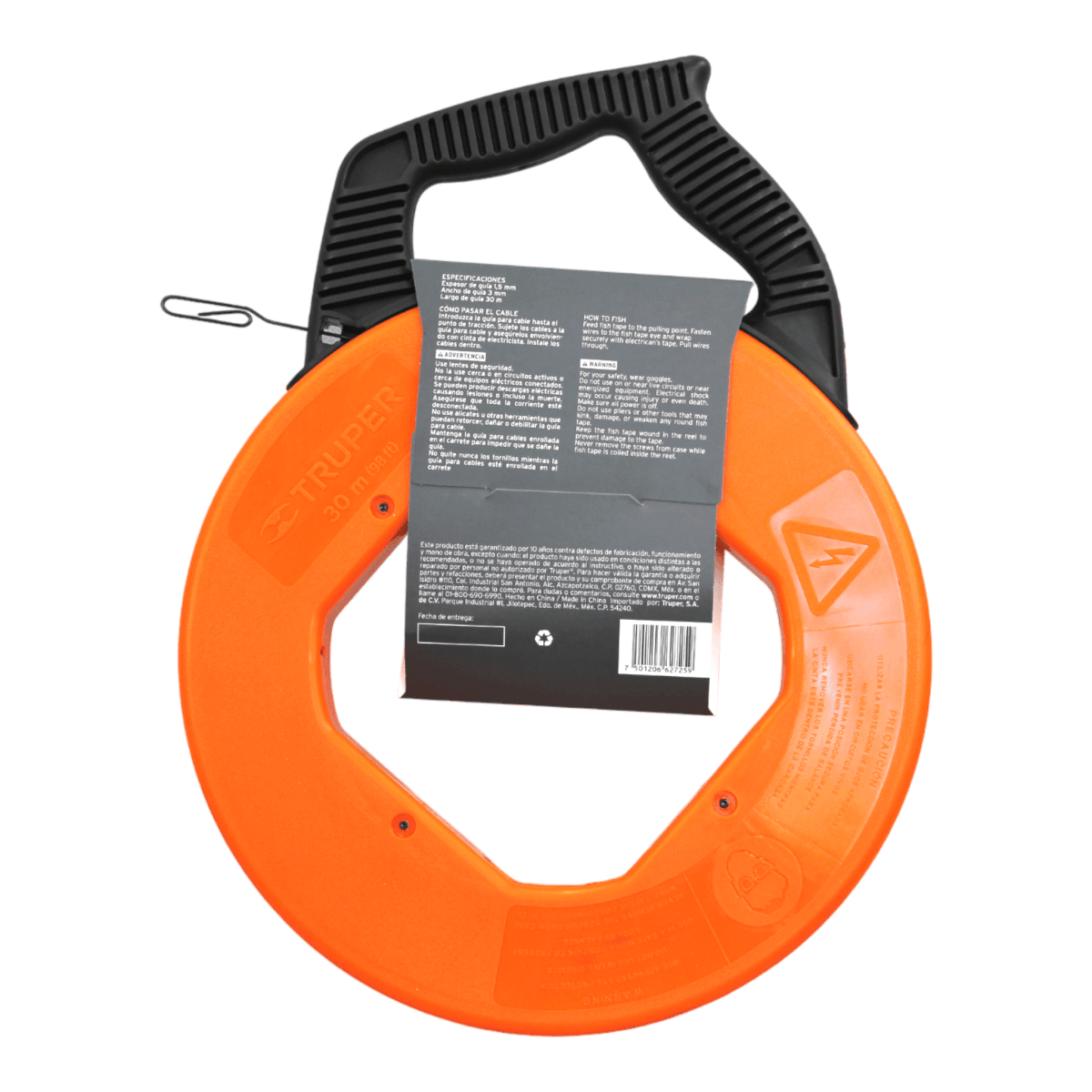 Laucha pasacable acero c/punta tiradora 30 mts TRUPER | Ferrelectrica SPA