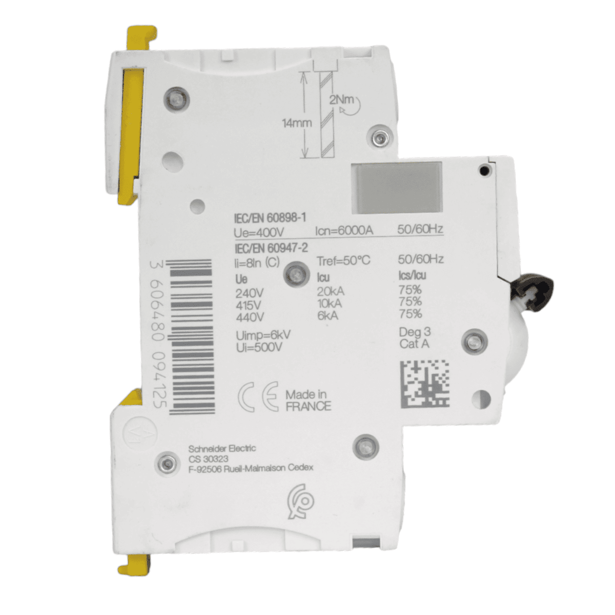 Automático 2x10A 10kA Curva C 230/400V IC60N Schneider | Ferrelectrica Materiales Electricos