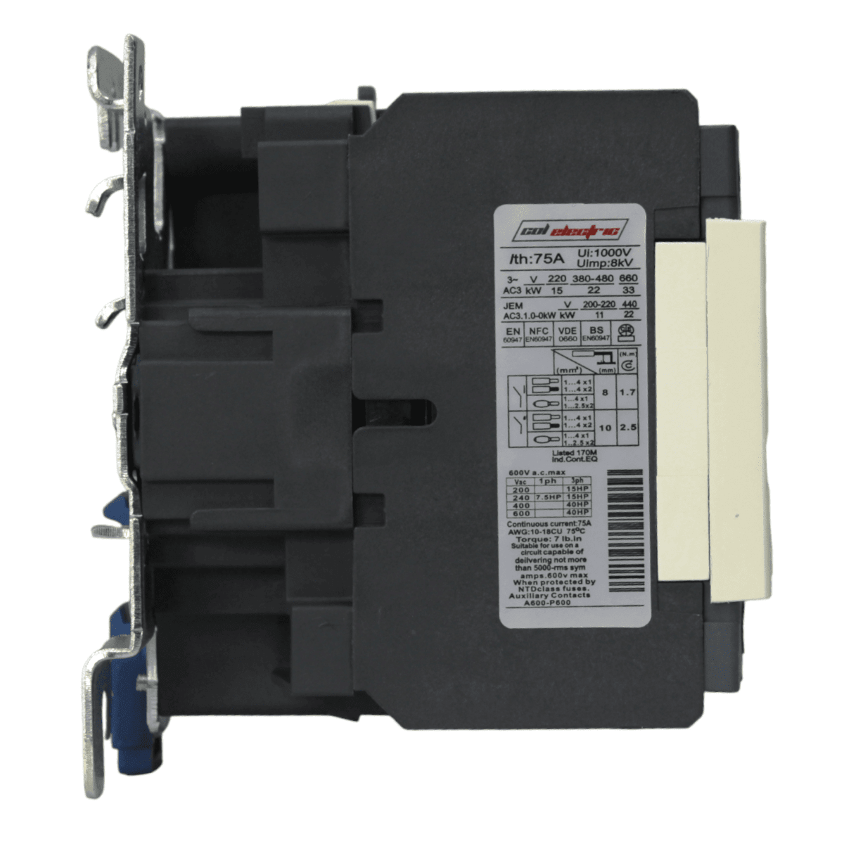 Contactor lc1d50m7 50a 220v 3p 380v 1nc+1no | Ferrelectrica Materiales ...