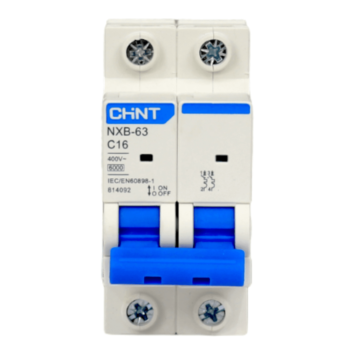 Automático 2x16A 6kA Curva C 230/400V NXB-63 Chint | Ferrelectrica Materiales Electricos
