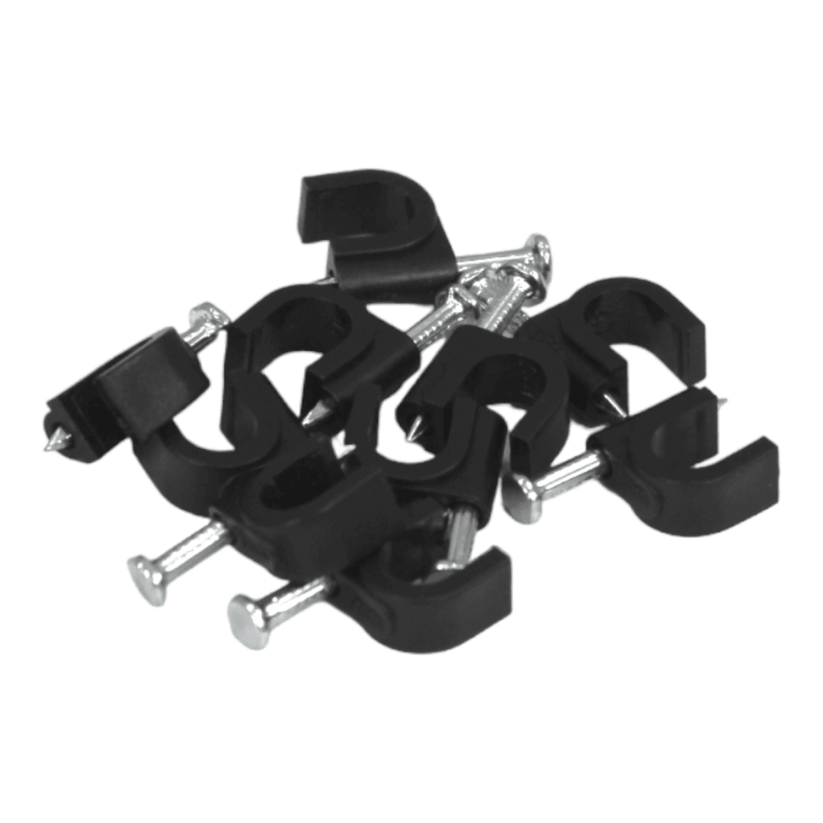 Grampa Cable Coaxial 7MM RG6 Bl 100Un | Ferrelectrica Materiales Electricos