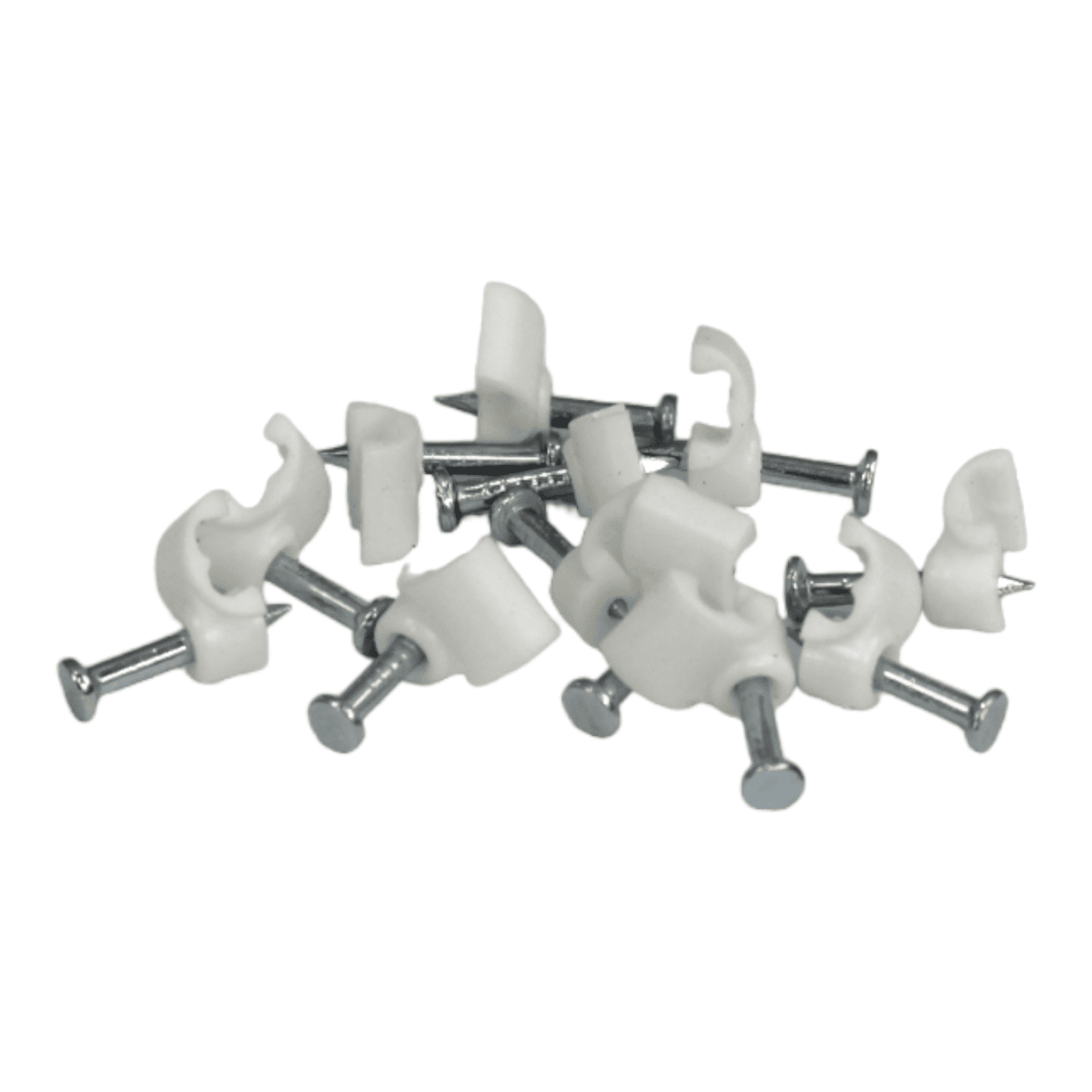 Grampa Para Cable Telef Plano y Paralelo Bl 100Un Blanco ...