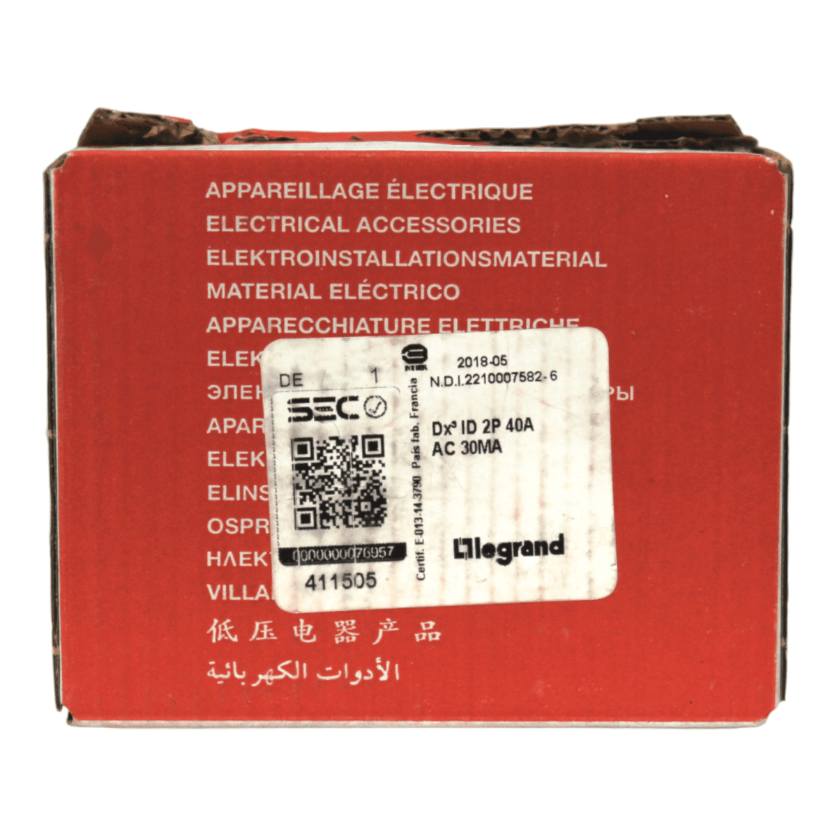 Interruptor Diferencial Dx3 2X40A 30MA LEGRAN REF 411505 | Ferrelectrica Materiales Electricos