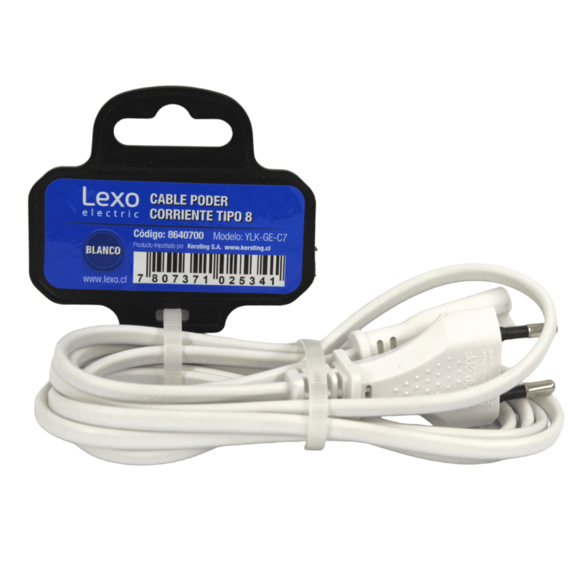 Cable de Poder Tipo 8 C7 10A 250V 1.8 MTS | Ferrelectrica Materiales ...